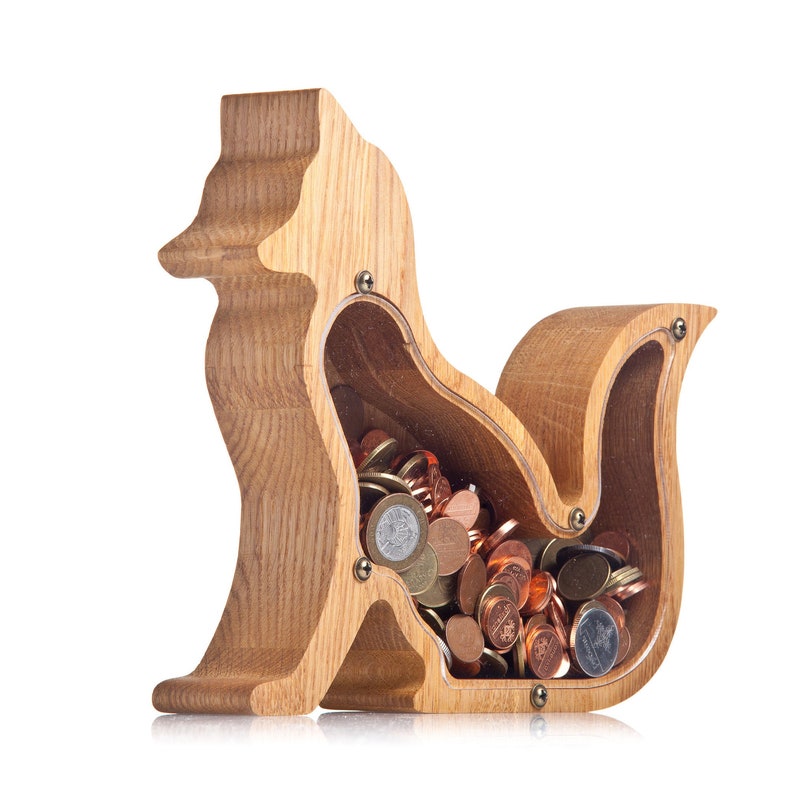 Wooden Coin Bank - Etsy