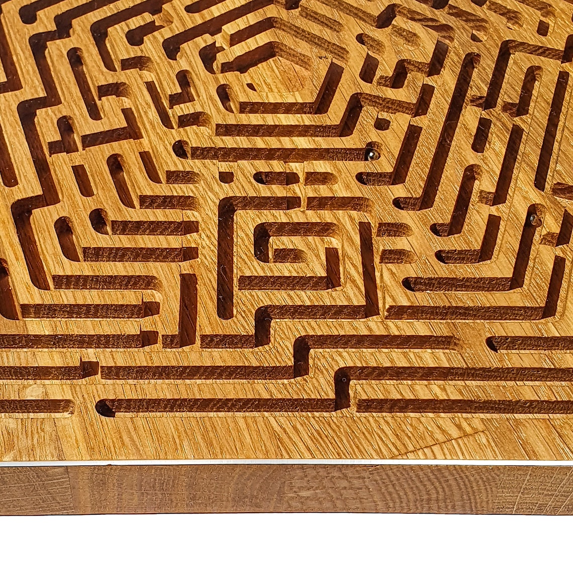 Oak Wood Pentagon Maze: Marble Balance Puzzle Game - Etsy