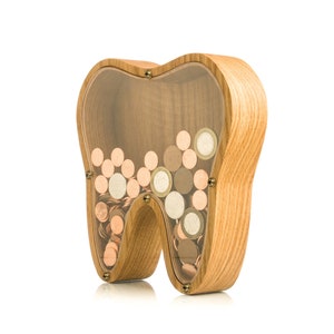 Tooth Piggy Bank for Boys Girls Adult Coin Bank Unique Dentist - Etsy