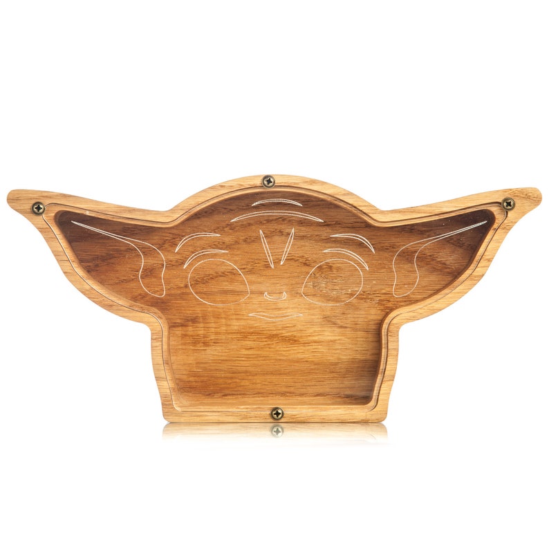 Wooden Piggy Bank ALIEN for Girl Boy Child Unique Wars Coin | Etsy