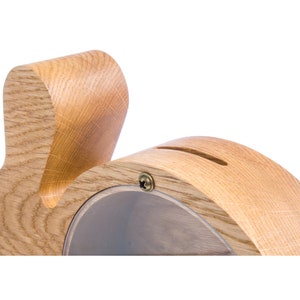 Bunny Piggy Bank Wood RABBIT Coin Bank Custom Personalized Wooden Money ...