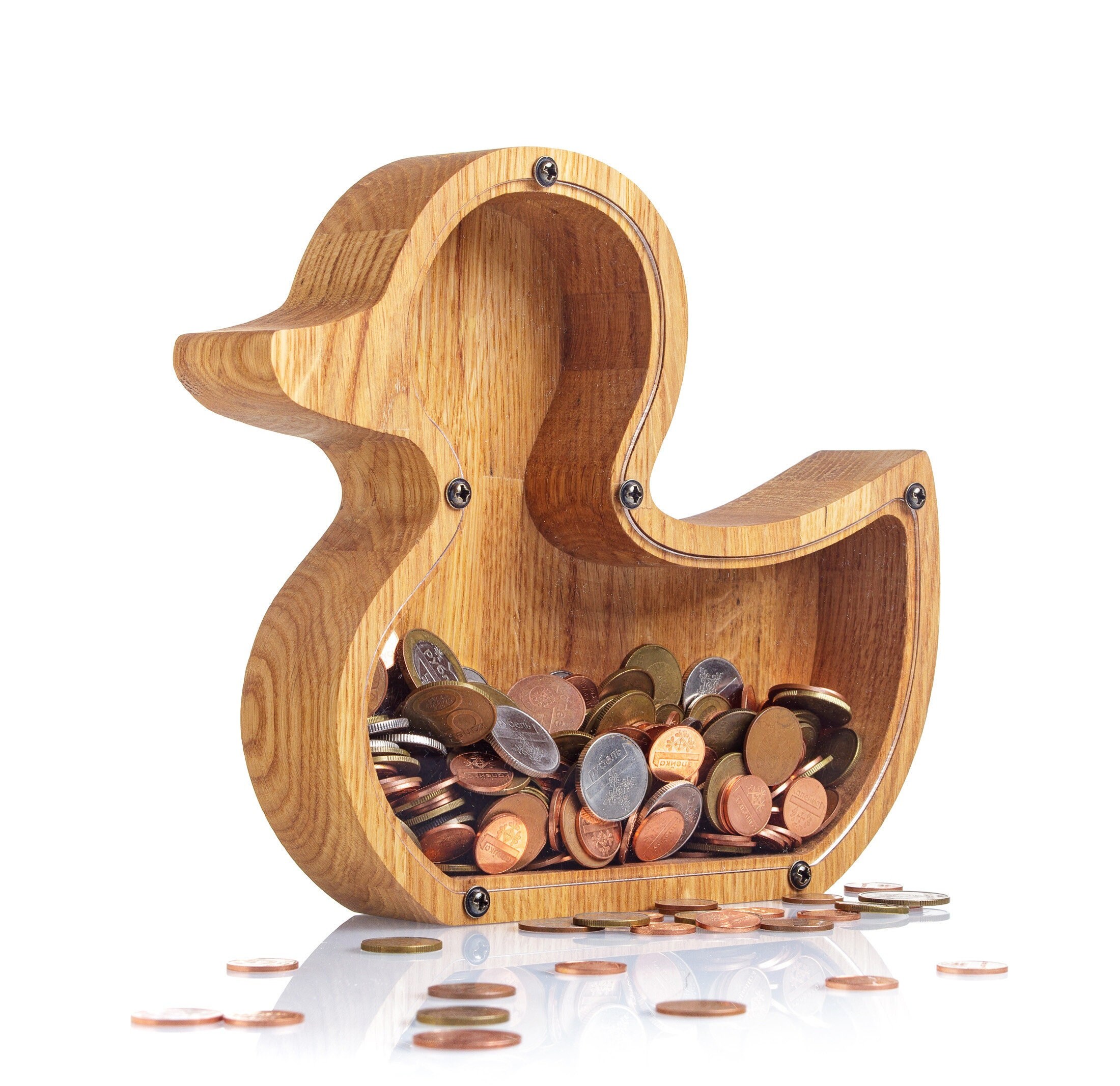 Personalized DUCK Piggy Bank Kids Christmas Gift Montessori - Etsy