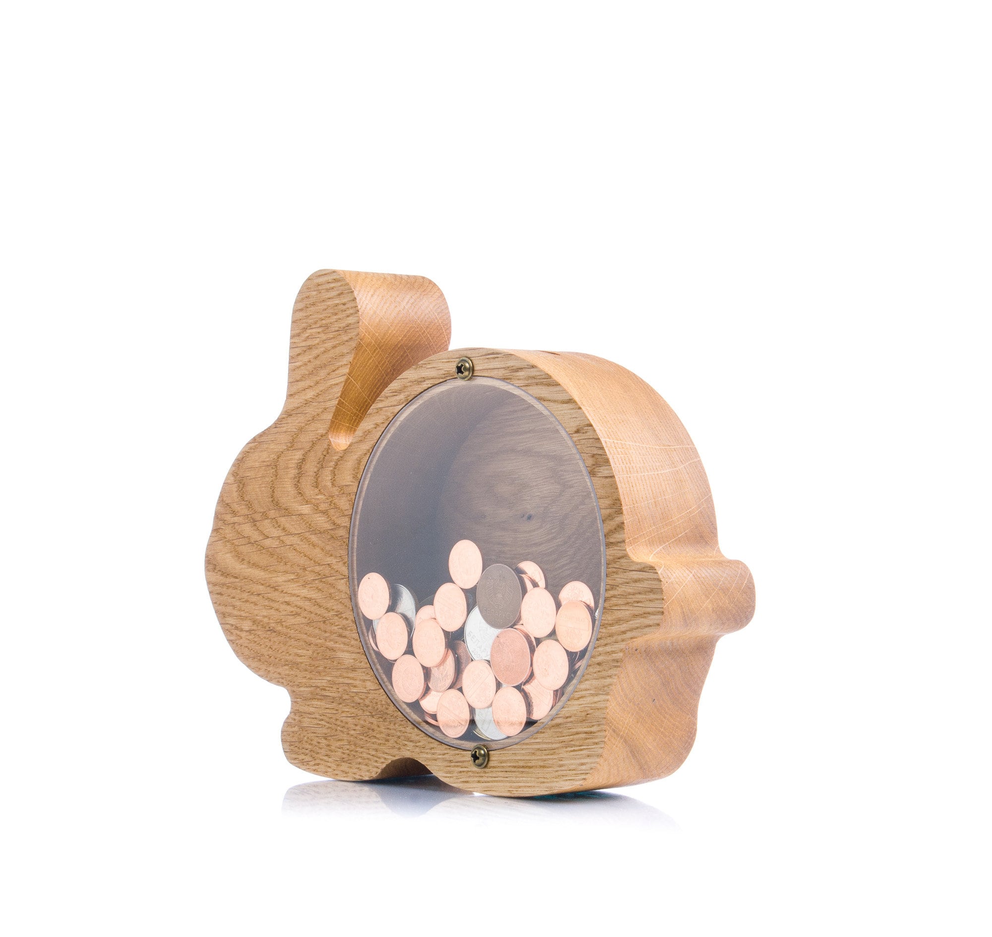 Bunny piggy bank wood RABBIT Coin bank personalized gifts | Etsy