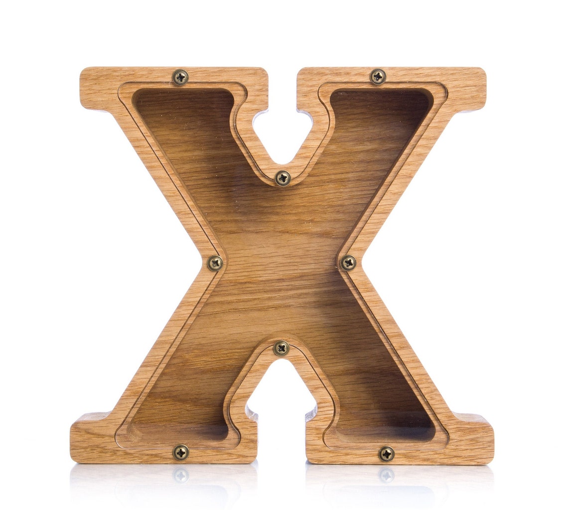 Adult Money Box LETTER Piggy Bank for Boys and Girls Large | Etsy