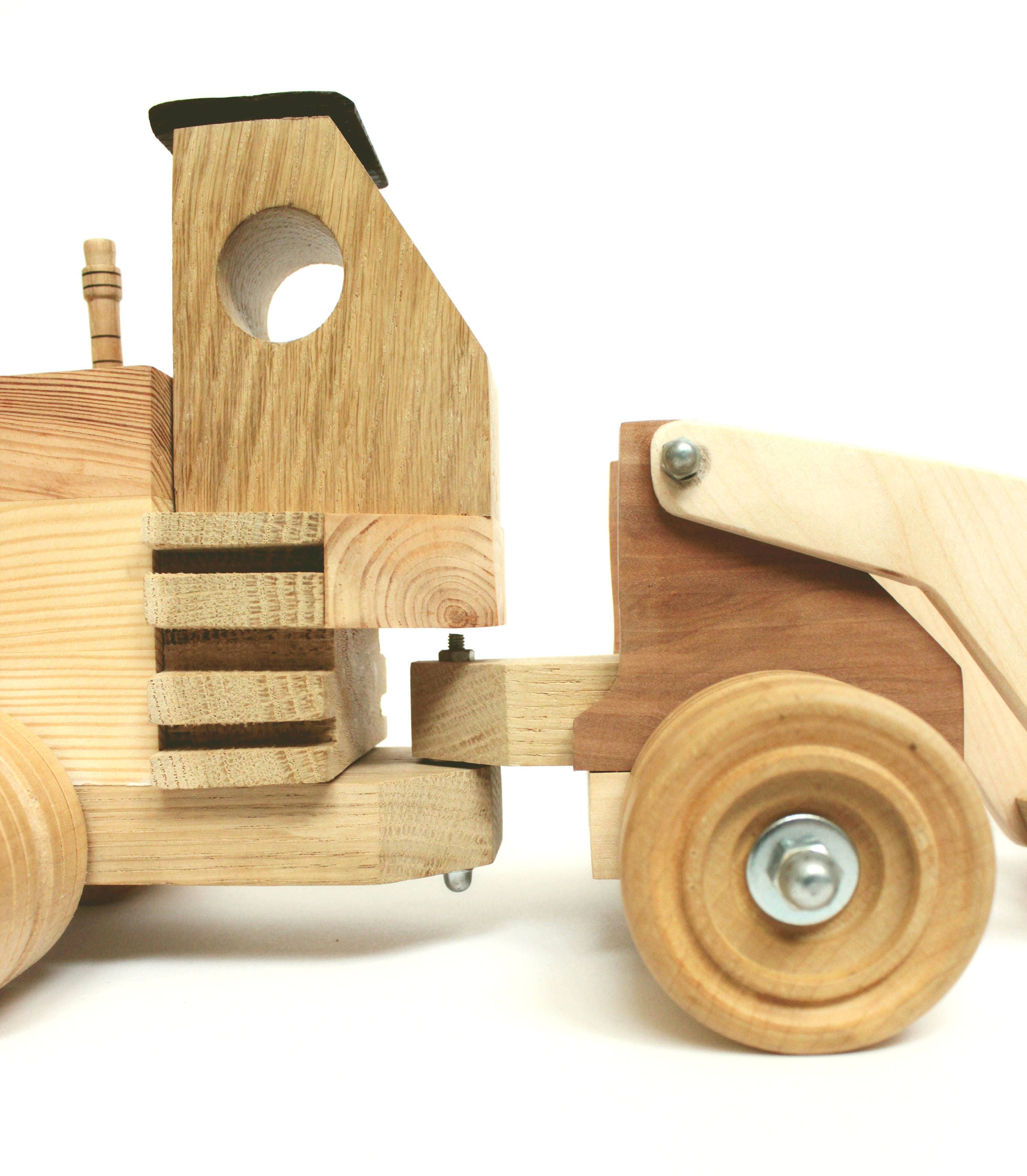 Wooden loader kids toy Wood tractor model Educational toy for | Etsy