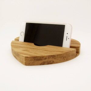 Heart Shaped Wood Tablet Stand Christmas Gift iPad Holder iPhone Doc ...