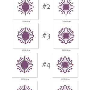 SVG Paper Flower Centers / Paper Flower Centres / Svg Png Dxf / Flower ...