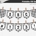 Printable Plaid Banner PDF Alphabet Banner Printable PDF - Etsy