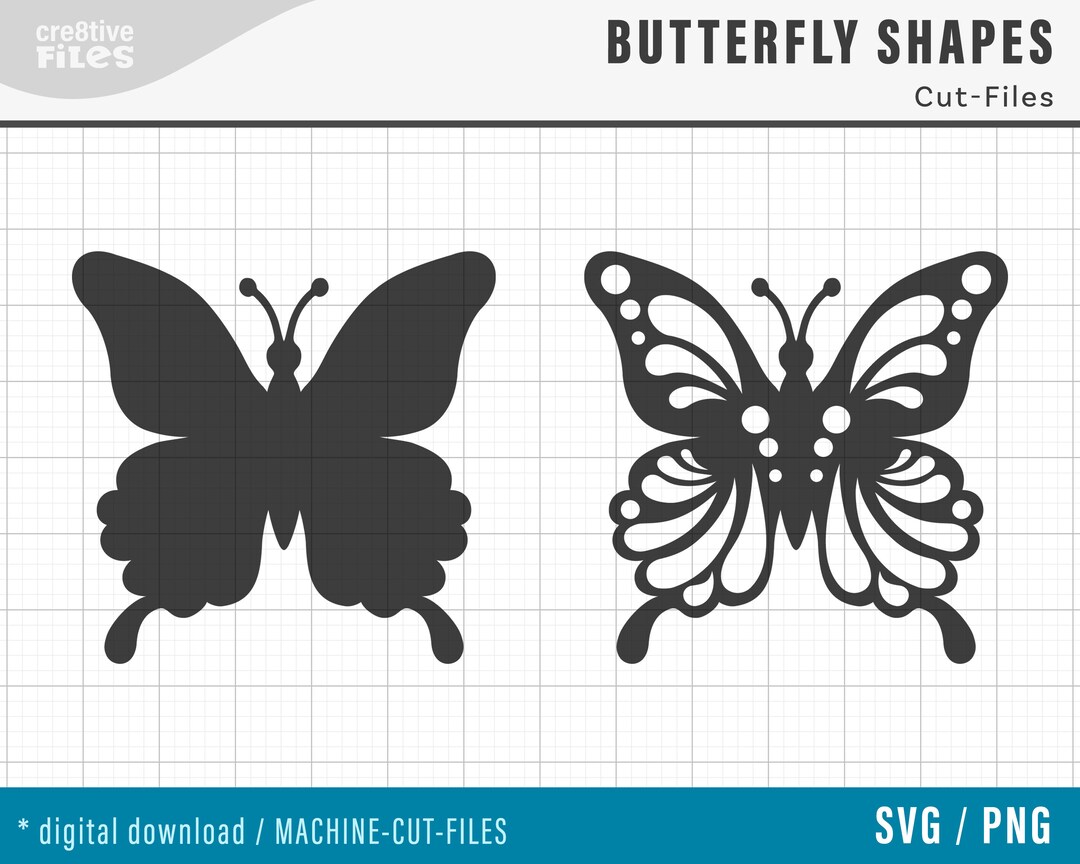 Svg / Png BUTTERFLY Cut Files, Butterfly Clip Art, DIY Butterfly ...