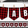 Printable Christmas Plaid Banner PDF, Alphabet Banner Printable PDF ...