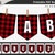 Printable Christmas Plaid Banner PDF, Alphabet Banner Printable PDF ...