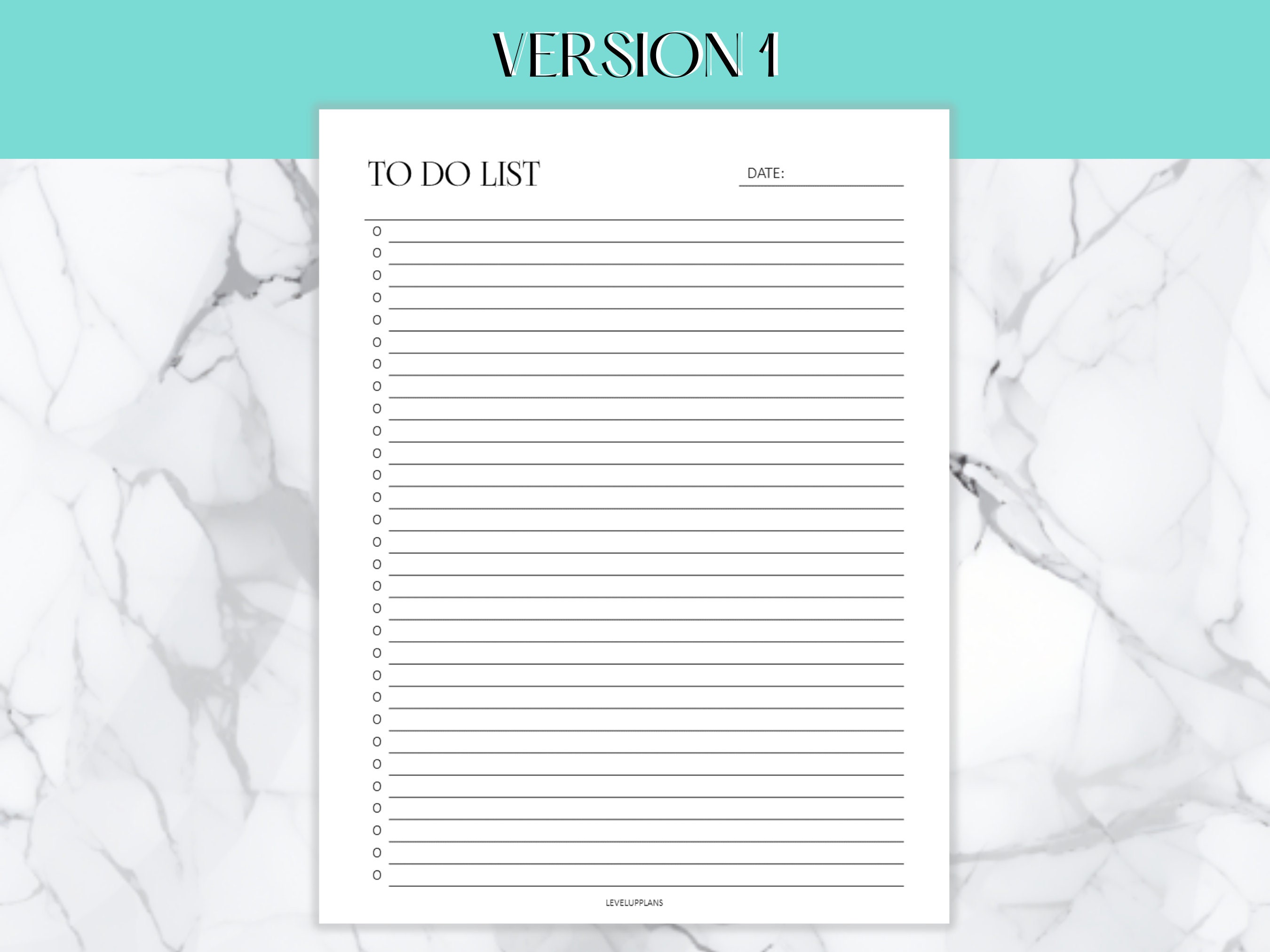 Minimal to Do List Printable, Simple Tasks List Template, Productivity ...