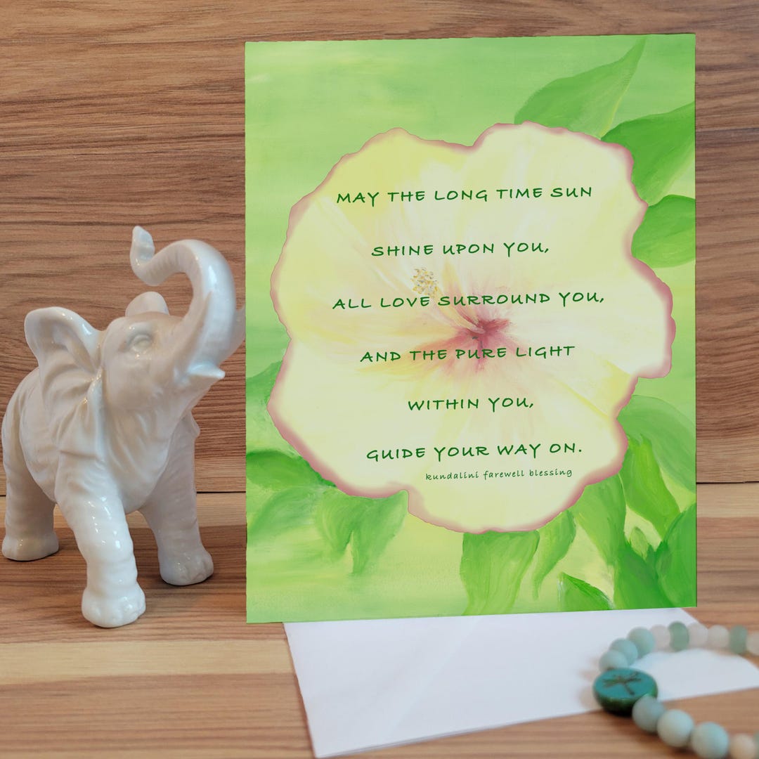 Kundalini Farewell Blessing | May the Long Time Sun | Yellow Hibiscus ...