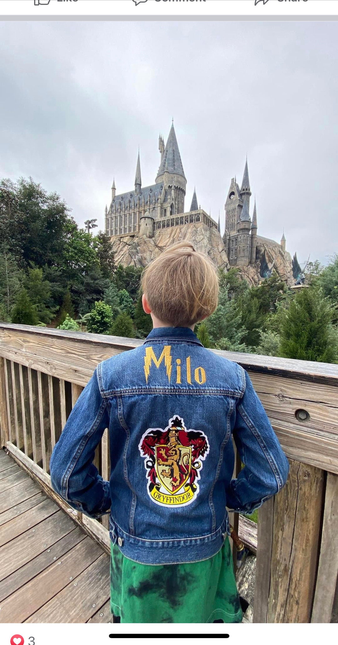 Harry Potter/ Hogwarts Personalized Jean Jacket, Girls and Boys Jean ...