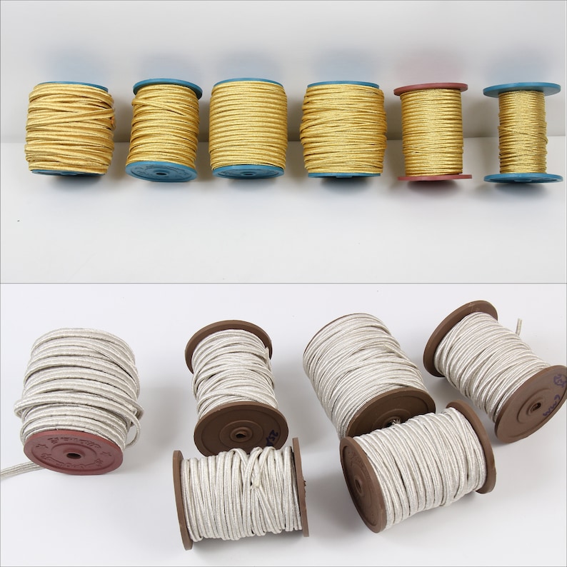 Russian Gold/silver Braid, Mylar Braid: 3mm, 4mm, 5mm, 6mm, 7mm, 8mm ...