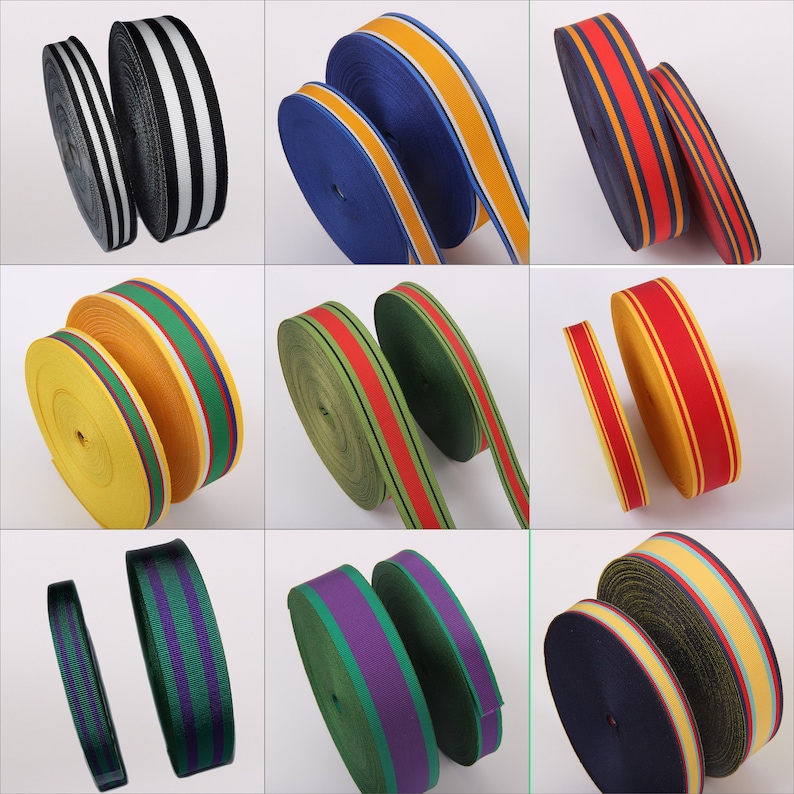 Military Medal Ribbons, Full Size (32 Mm Width) and Miniature (16 Mm ...