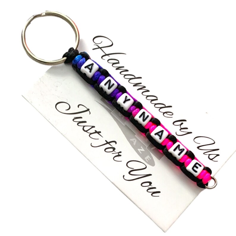 Custom Name Keyring Custom Key Fob Personalised Key Fob - Etsy