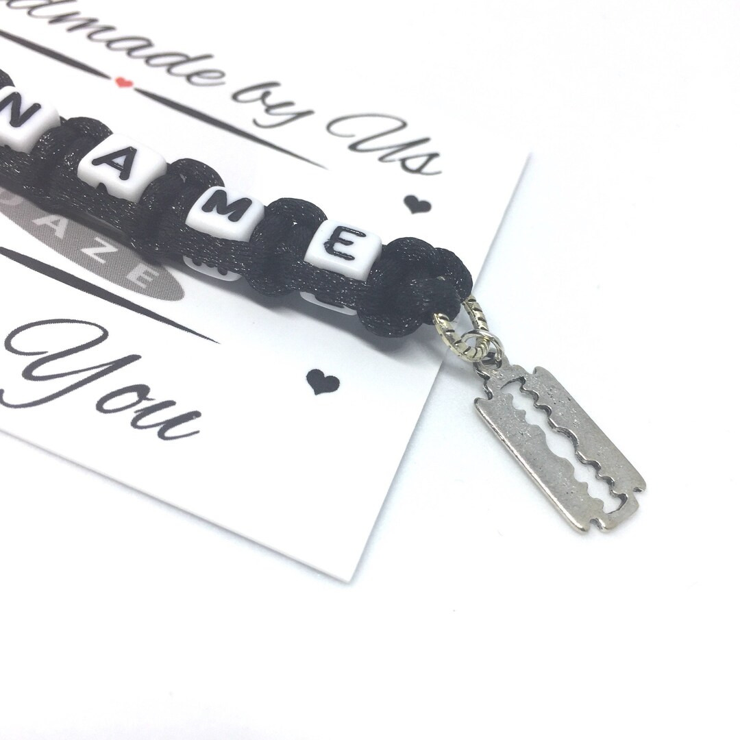 Personalised Razor Bag Tag, Razor Blade Gift Ideas, Custom Name Key ...