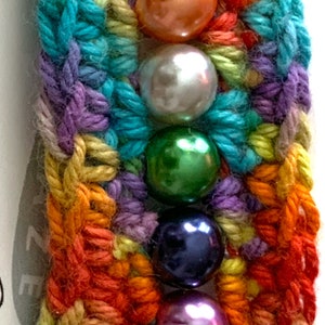 Crochet Fidget Keyring With Gymnast Charm , ADHD Fidget Toy for Adults ...