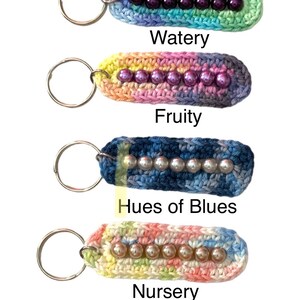 Crochet Fidget Keyring, ADHD Fidget Toy for Adults, Crocheted Key Ring ...