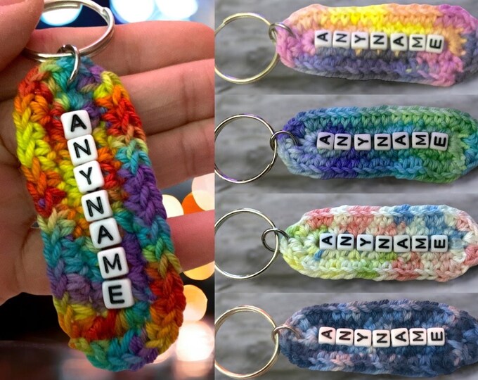 Crochet Fidget Keyring With Gymnast Charm , ADHD Fidget Toy for Adults ...