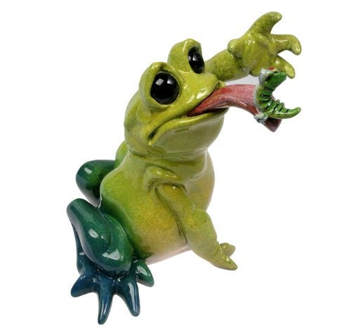 Kitty's Critters 8488 Bon Appetit Frog with Critter on Tongue