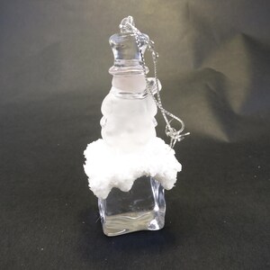 Frosted Acrylic Snowman on Clear Ice Cube Base Ornament 3.5" - Etsy
