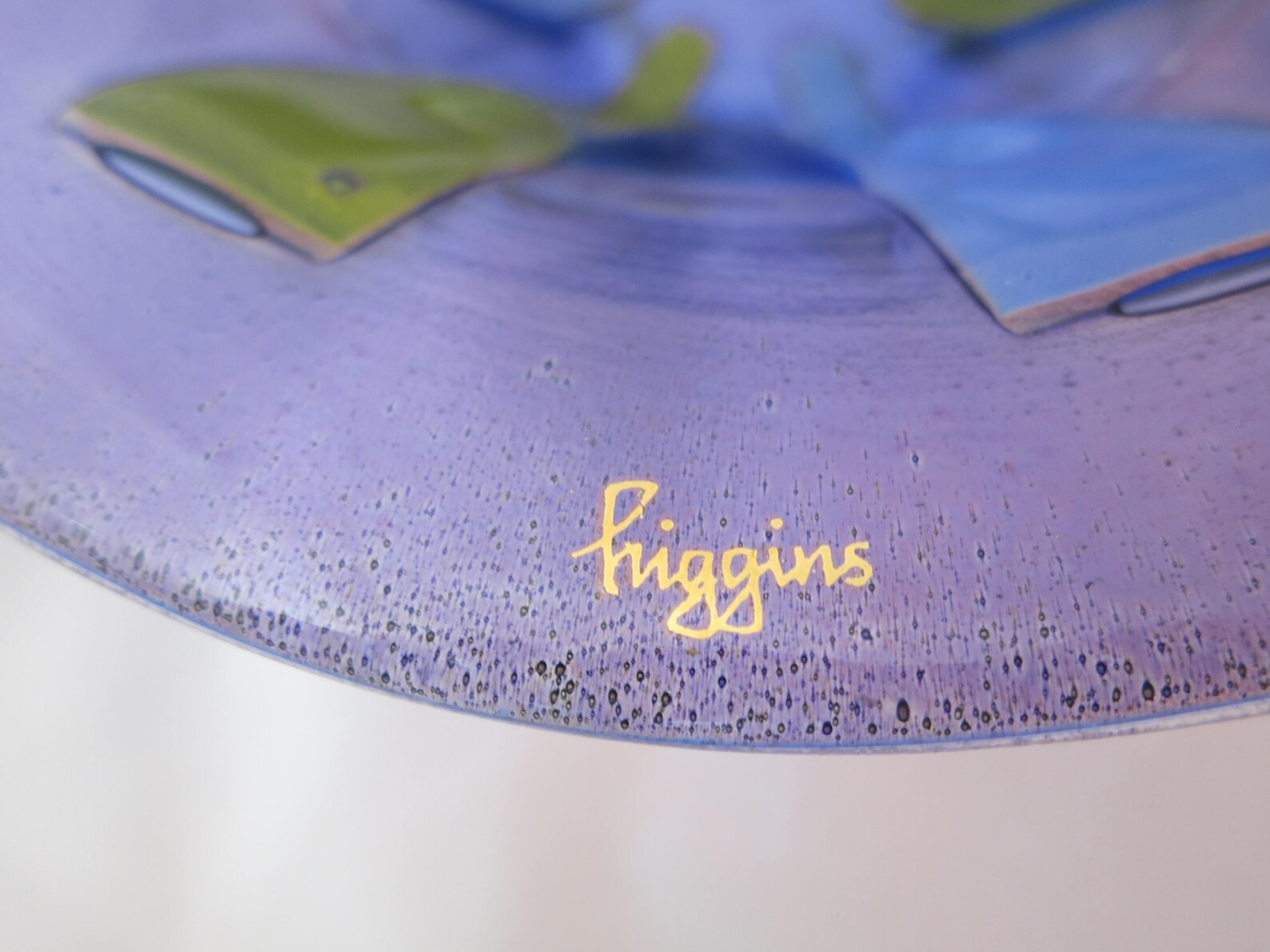 Higgins Studio Mid Century Art Glass Bowl Purple Signed - Etsy