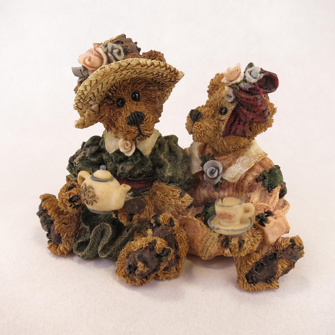 Boyds Bears Emma and Bailey Afternoon Tea Figurine #2277 Issued 1995 No ...