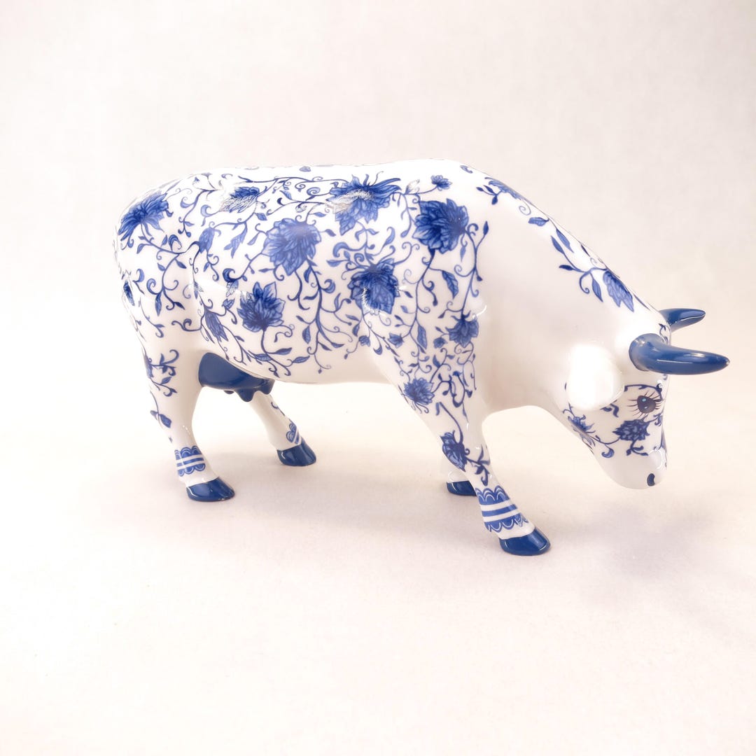Cow Parade "china Cow" Ceramic Figurine #9167 Vintage 2000 - Etsy