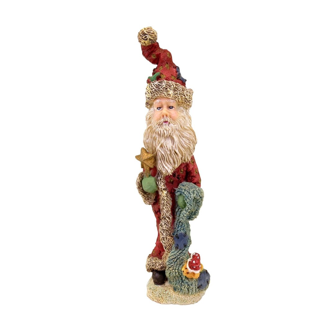 Classic Skinny Santa With Stocking & Mouse Vintage Figurine 7.5 ...