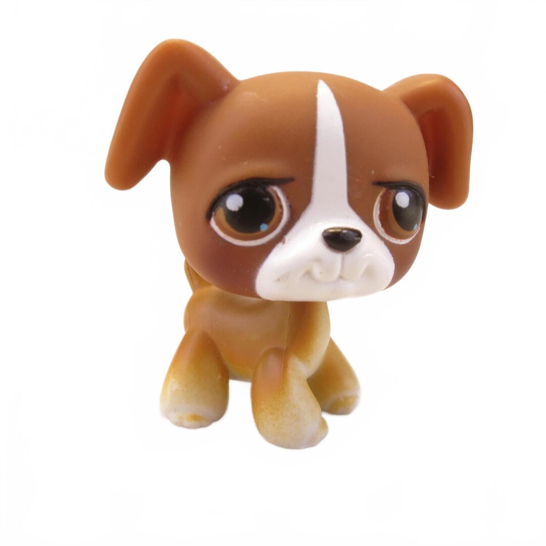 Hasbro Littlest Pet Shop #25 Boxer 1st Generation LPS Pet Collectible ...