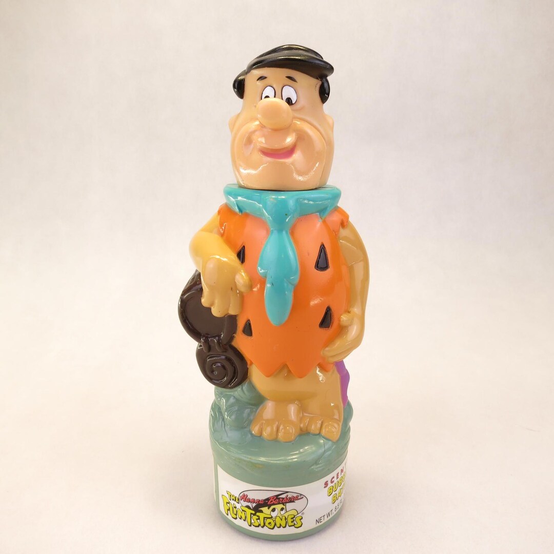 8.1" Vintage Fred Flintstones Bubble Bath Bottle Empty - Etsy