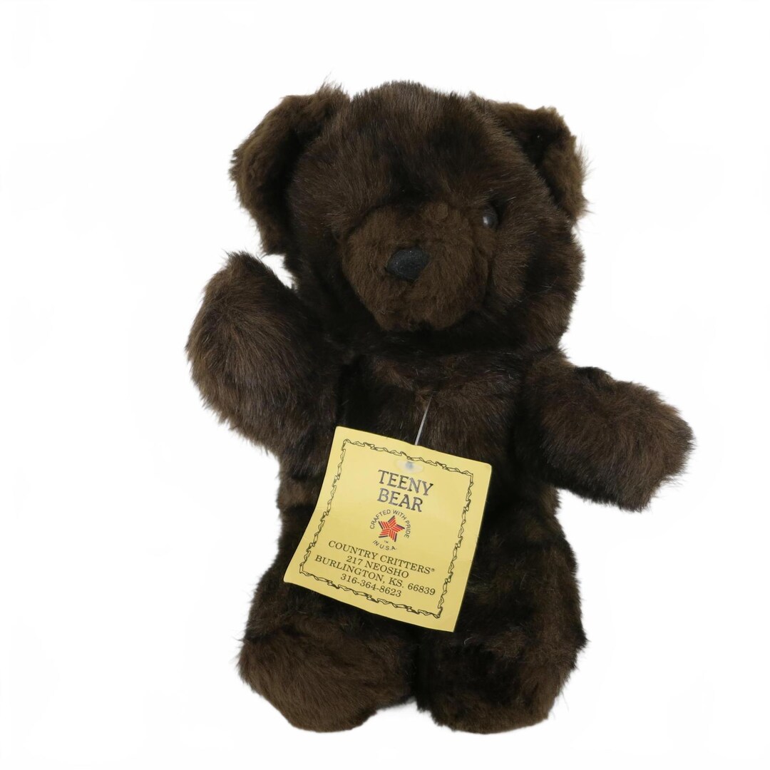 Country Critters Teeny Bear Brown Plush Made in USA 10" - Etsy