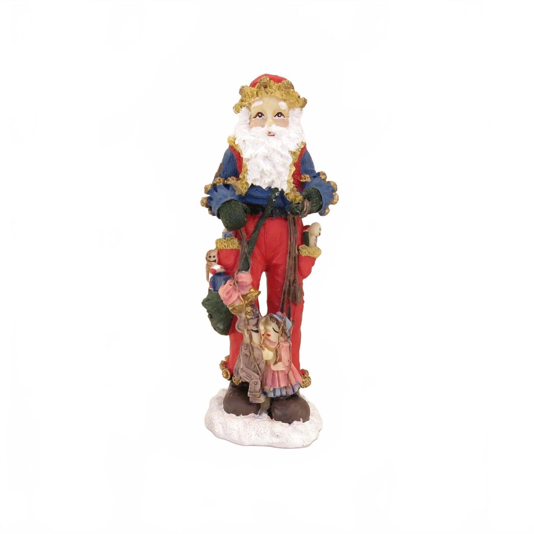 Vintage Santa Claus Figure With Puppets 5" Christmas Decor - Etsy