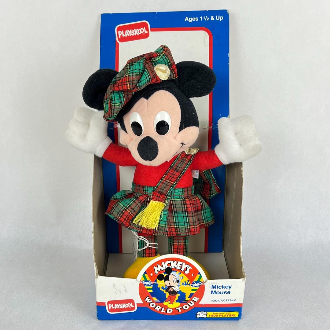 Vintage Playskool Mickey’s World Tour Scottish Outfit in Original ...