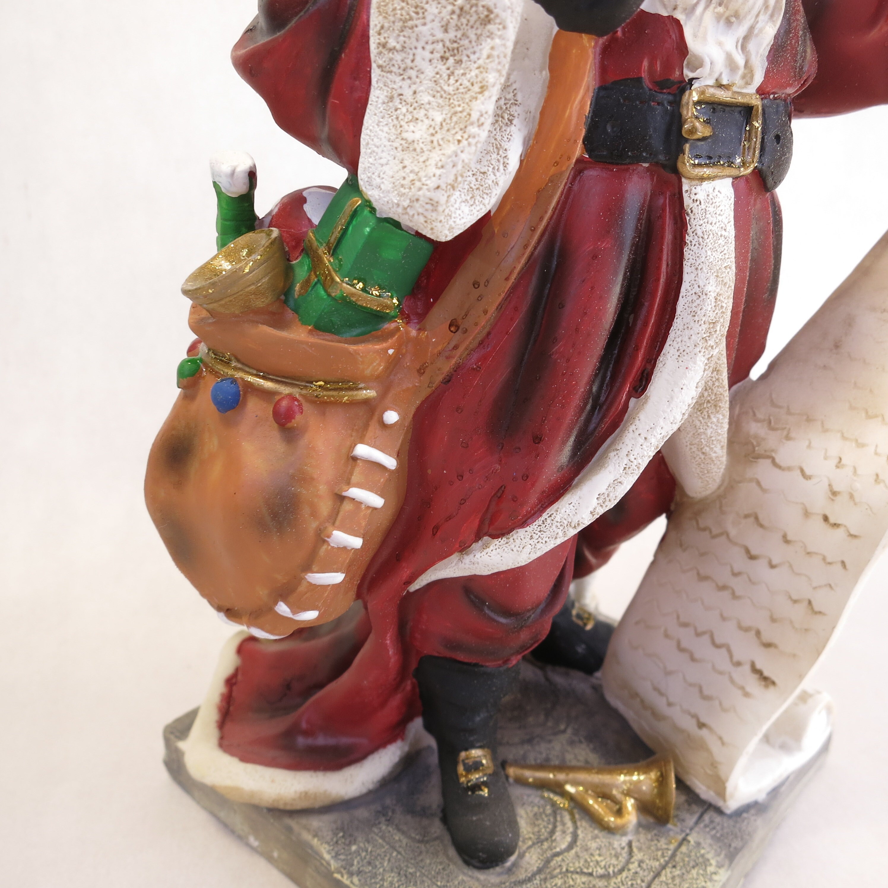 Large Vintage Santa Claus with Bag & List Hand Painted 10 Retro ...
