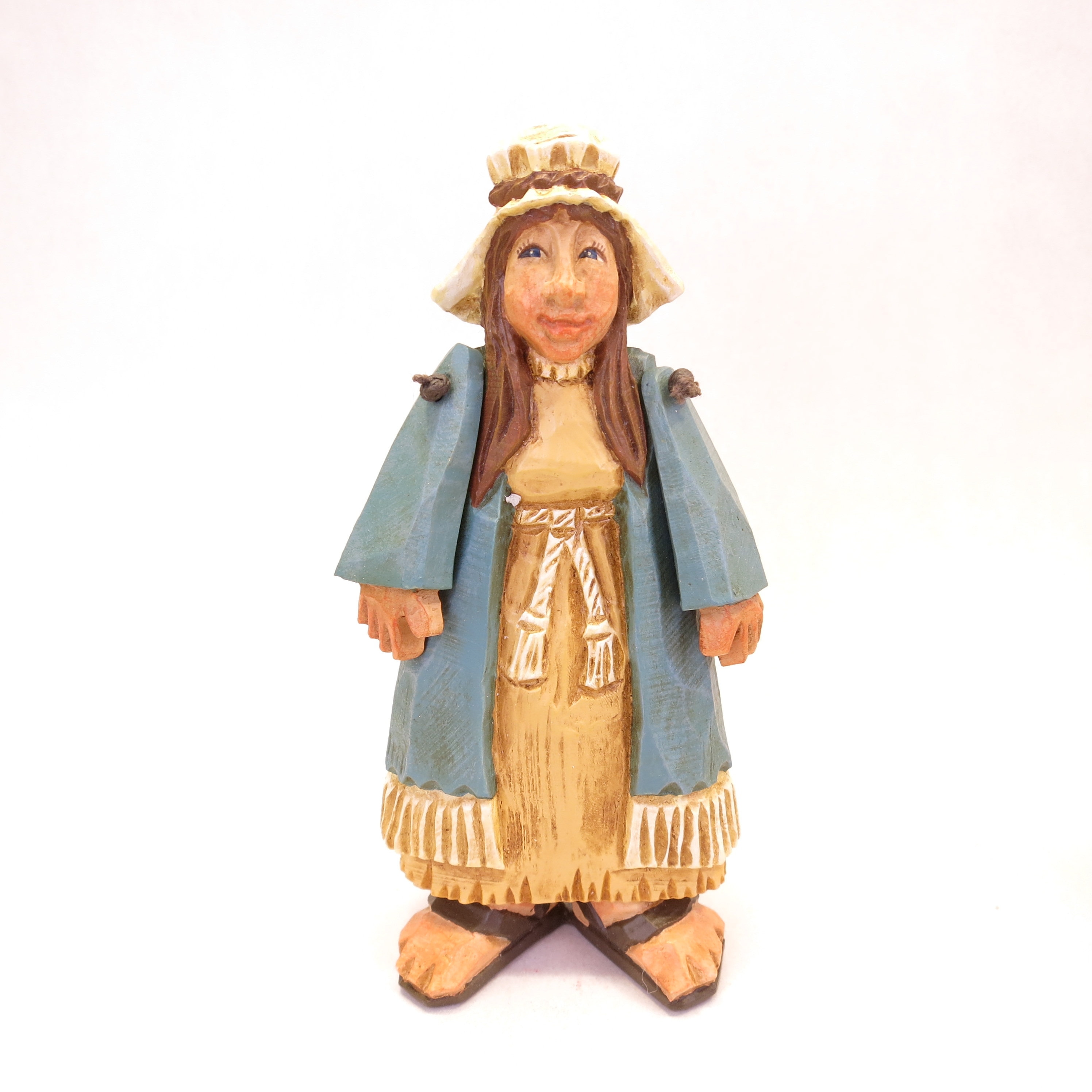 Vintage David Frykman Set of 8 Christmas Nativity wth Manger Large!