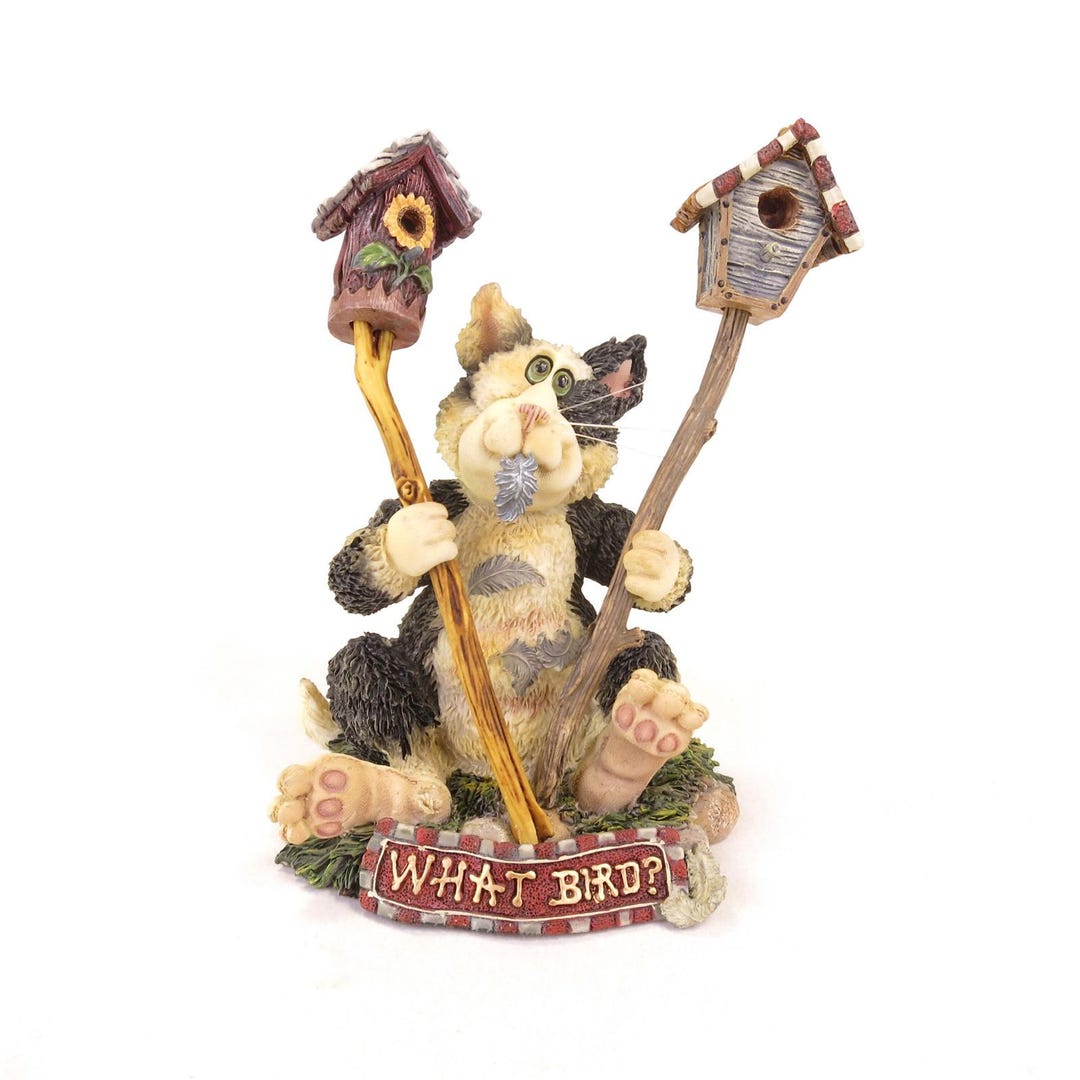 Boyds Cat the Purrstone Collection Chester Birdbreath 371006 Vintage ...