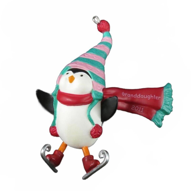 Penguin Skating Ornament - Etsy