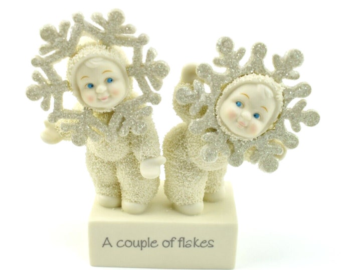 Dept 56 Snowbabies "a Couple of Flakes" Porcelain Figurine 56.69311 ...