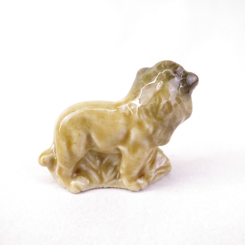 Vintage Wade Whimsies Miniature Ceramic Glazed Tan Lion - Etsy