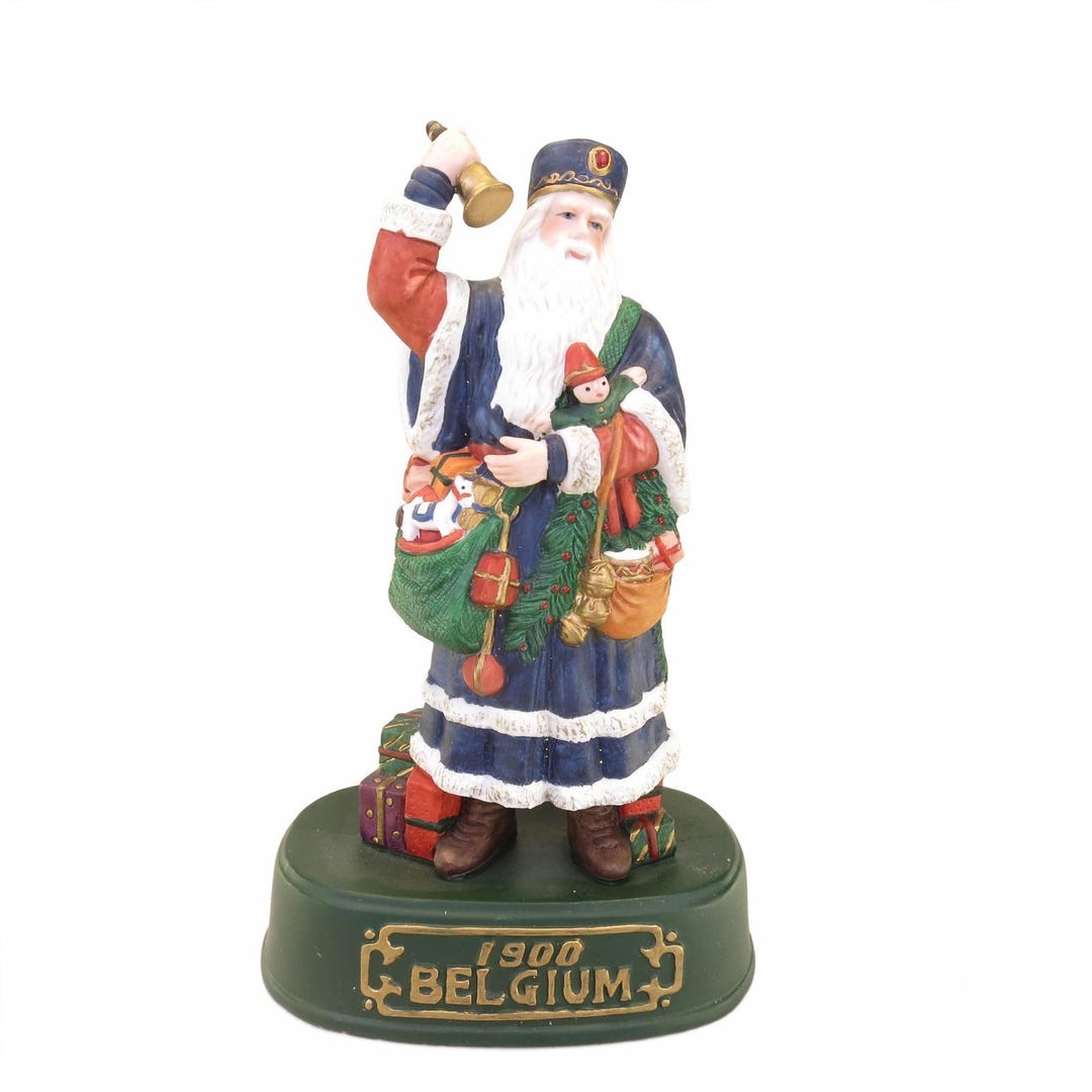 Santa of the World Hand Painted Ceramic 9.5" Retro Christmas Decor 1900 ...