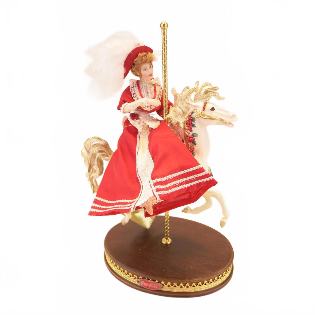 Coca Cola Carousel Lady Limited Edition Doll Franklin Mint Coke - Etsy