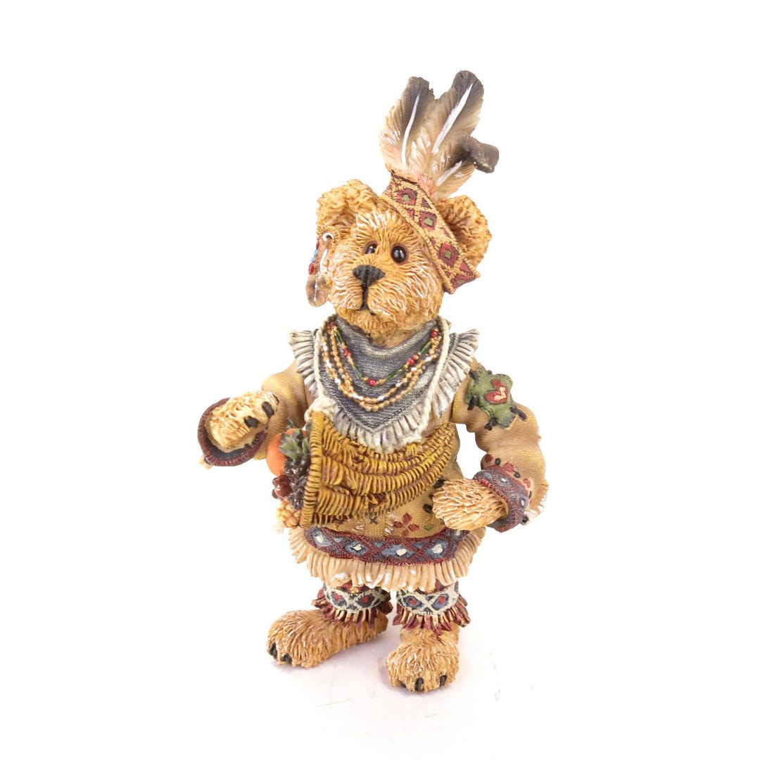 Boyds Bears Shoebox Bears Princess Standing Bear Indian Vintage 4.5 ...