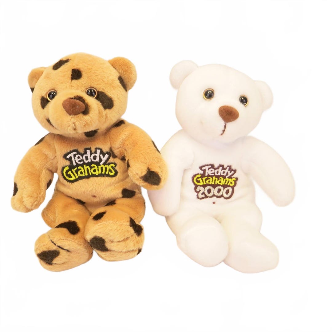Teddy Grahams 2000 Millennium Bear & Chocolate Chip Vintage Collectible ...