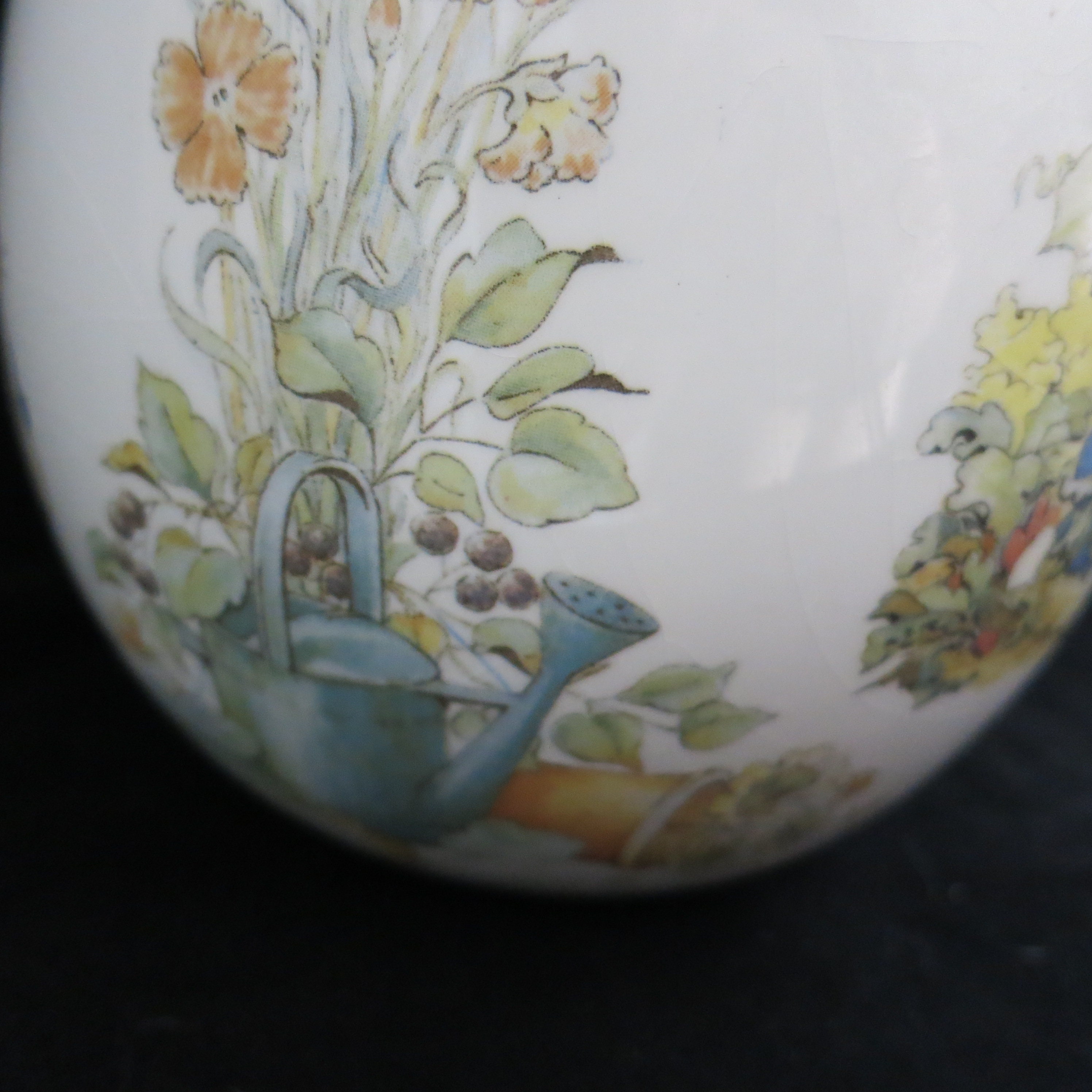 Vintage Beatrix Potter Peter Rabbit Ceramic Cookie Jar Canister Easter ...
