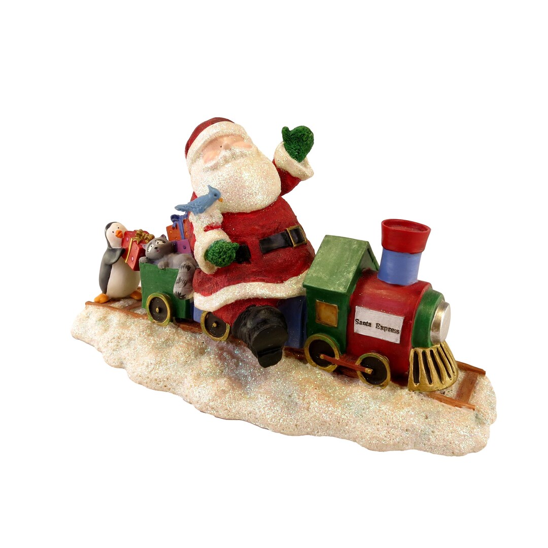 Vintage Santa’s Village “the Santa Express” Santa Riding a Train With ...