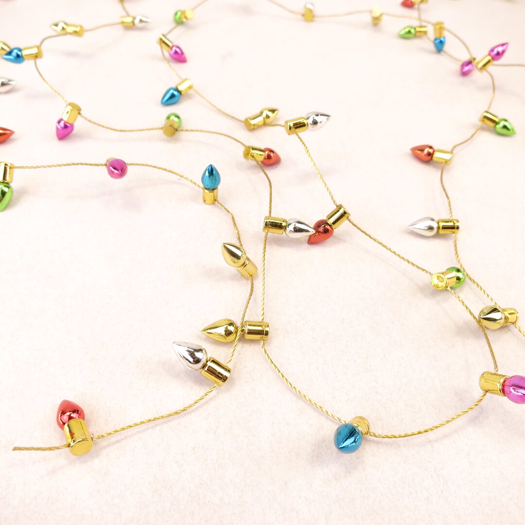 Decorative Light Strand Bulb Gold Thread Garland 12-24 Christmas ...