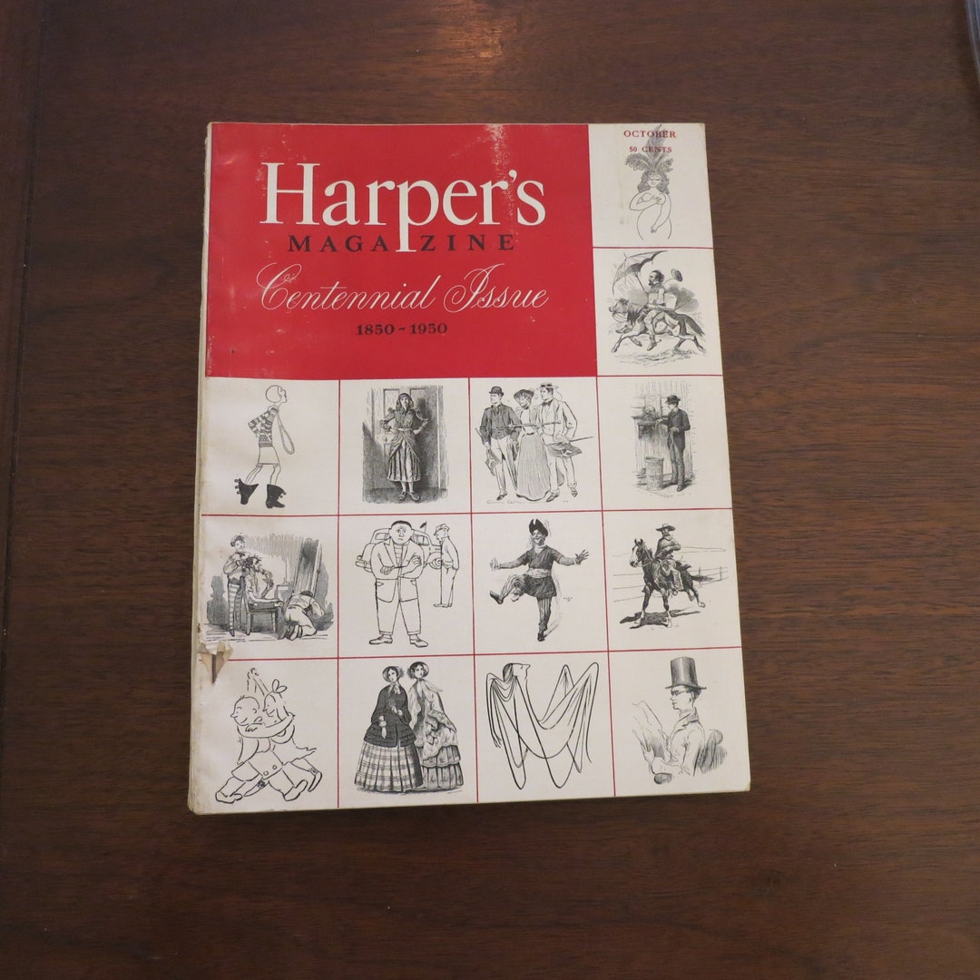 Vintage Harper's Magazine Centennial Issue 1850-1950 Paperback 1950 - Etsy